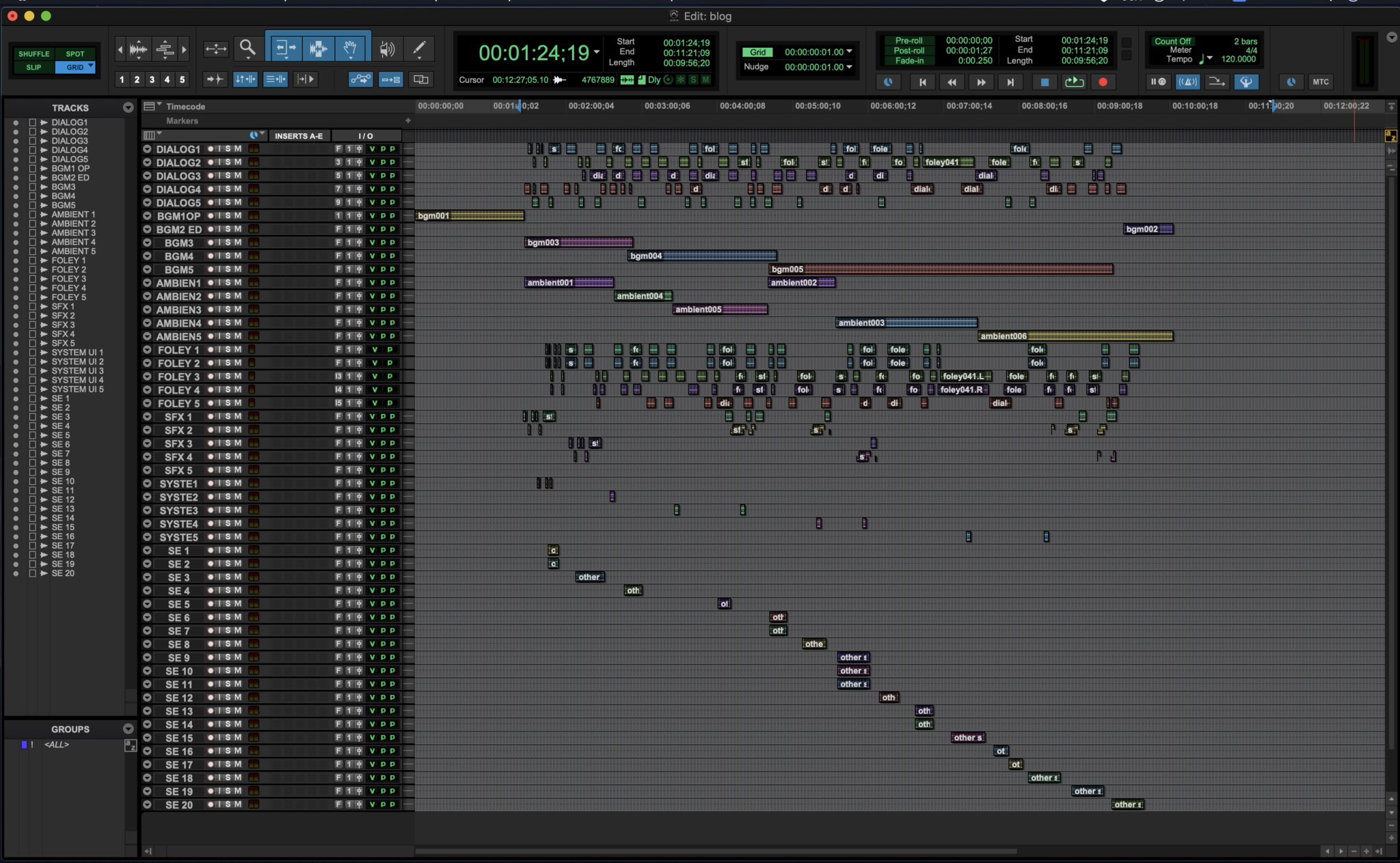 【Pro Tools Tips】トラック管理機能『フォルダトラック』の活用方法 - MIT STUDIO（エムアイティ・スタジオ） - プロユースレコーディングスタジオ - 東京・新宿区