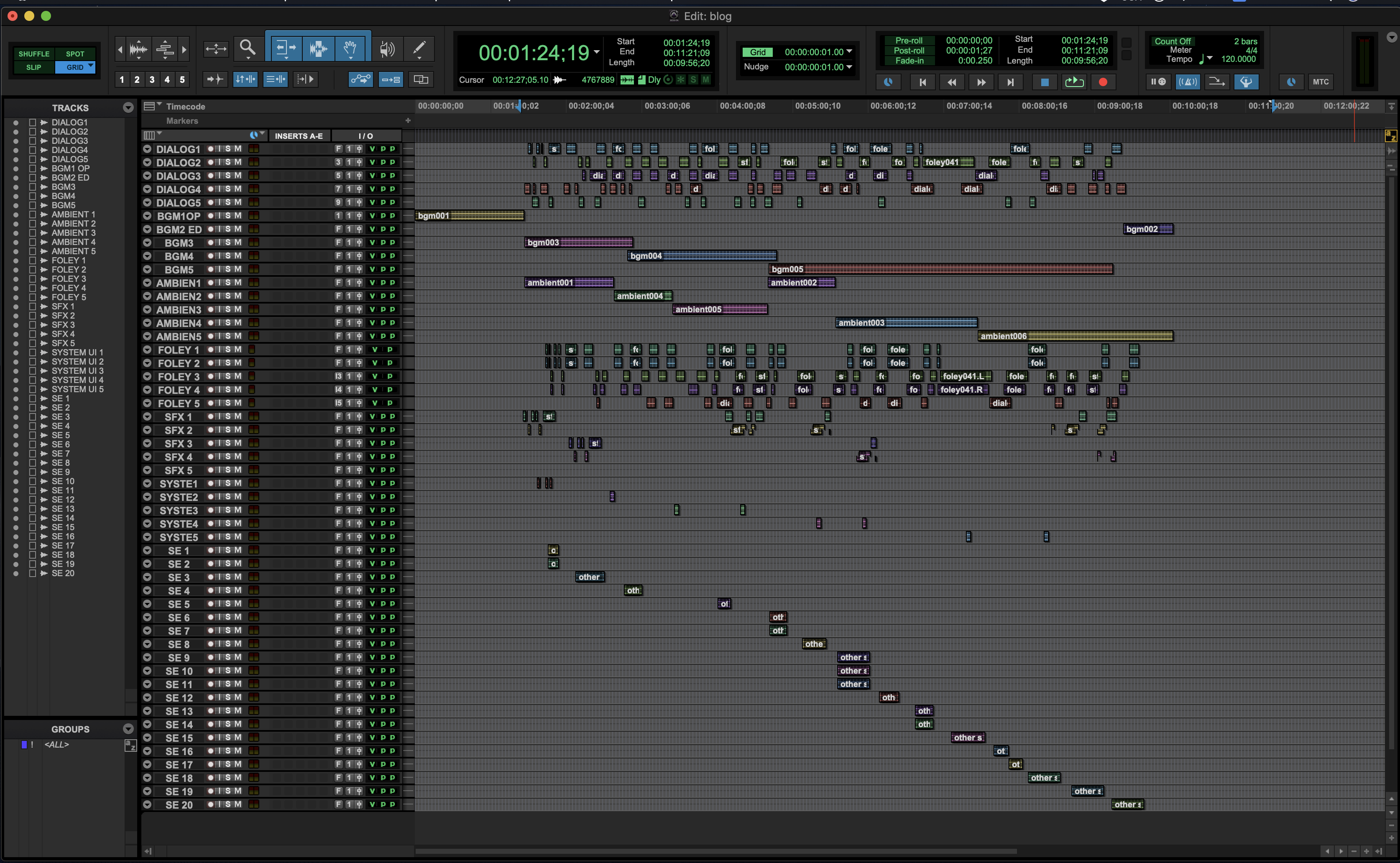 【Pro Tools Tips】トラック管理機能『フォルダトラック』の活用方法 - MIT STUDIO（エムアイティ・スタジオ） - プロユースレコーディングスタジオ - 東京・新宿区